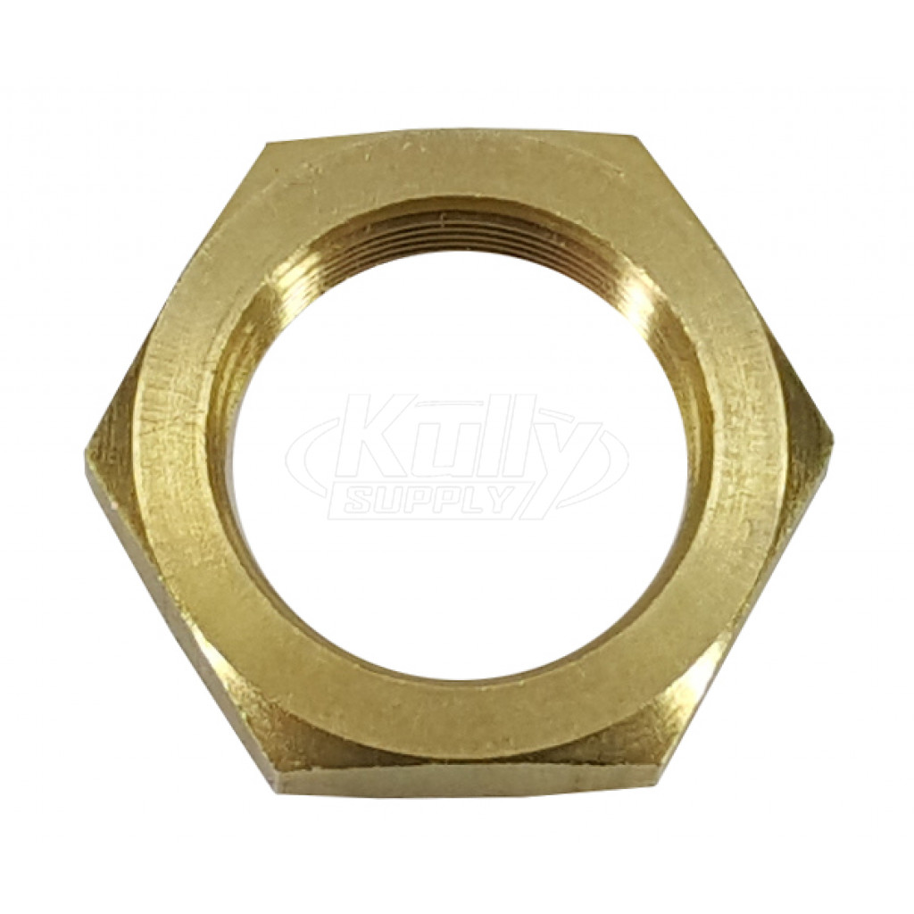 Bradley M44-047 Soap Valve Retaining Nut - Brass 3/4"-28 | KullySupply.com