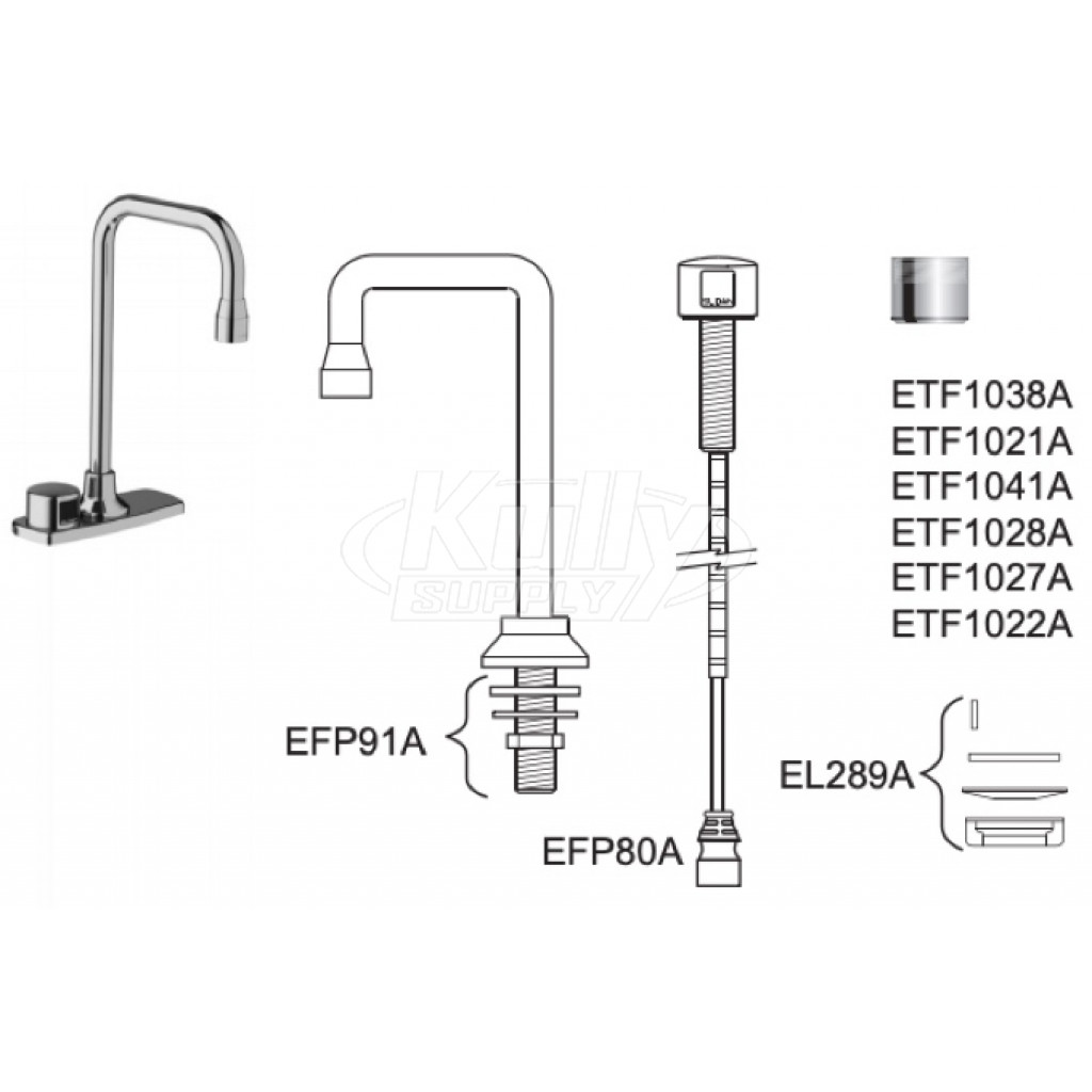 Sloan ETF-770 Hardwired Bluetooth Sensor Faucet Parts Breakdown (Post ...