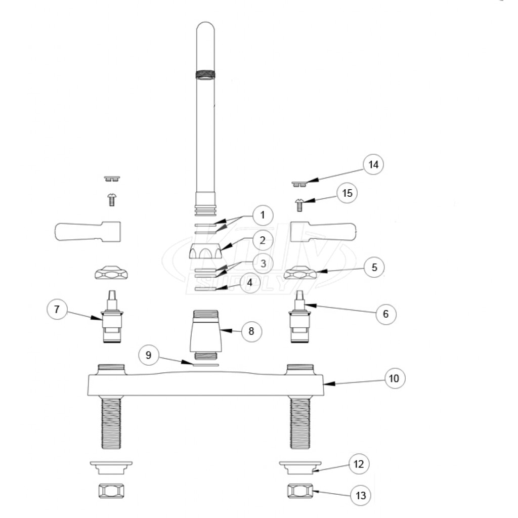 Zurn Z871C1 Parts Breakdown | KullySupply.com