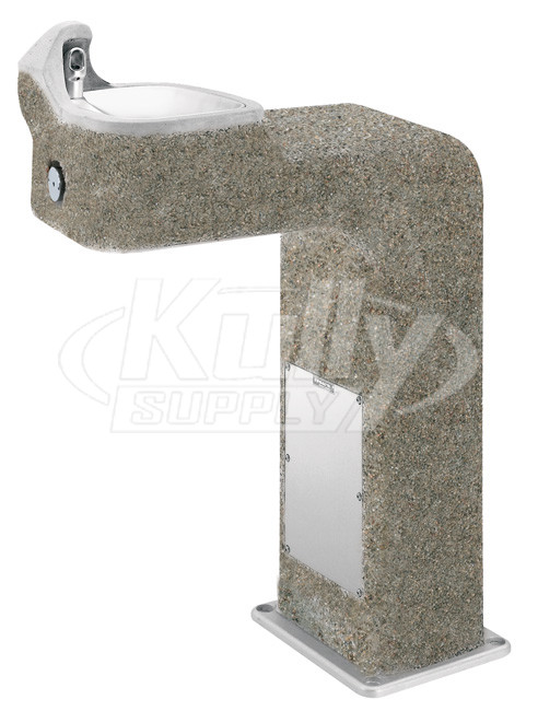 Haws 3177 Stone Aggregate Outdoor Drinking Fountain | KullySupply.com