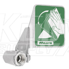 Haws SP232 Stainless Steel Eyewash Ball Valve Assembly | KullySupply.com