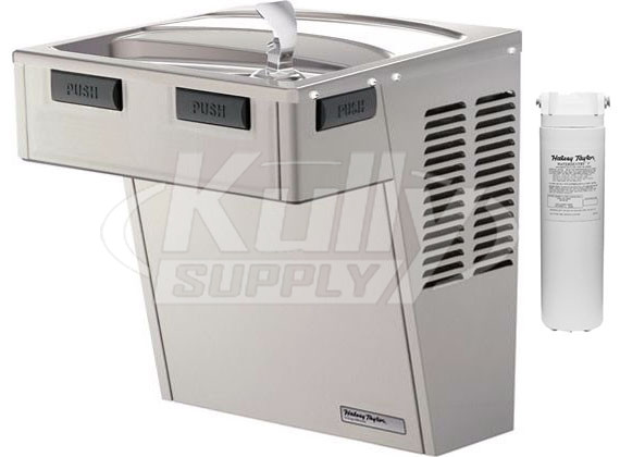 Halsey Taylor HAC8FS-WF-Q-SS Filtered Stainless Steel Drinking Fountain ...
